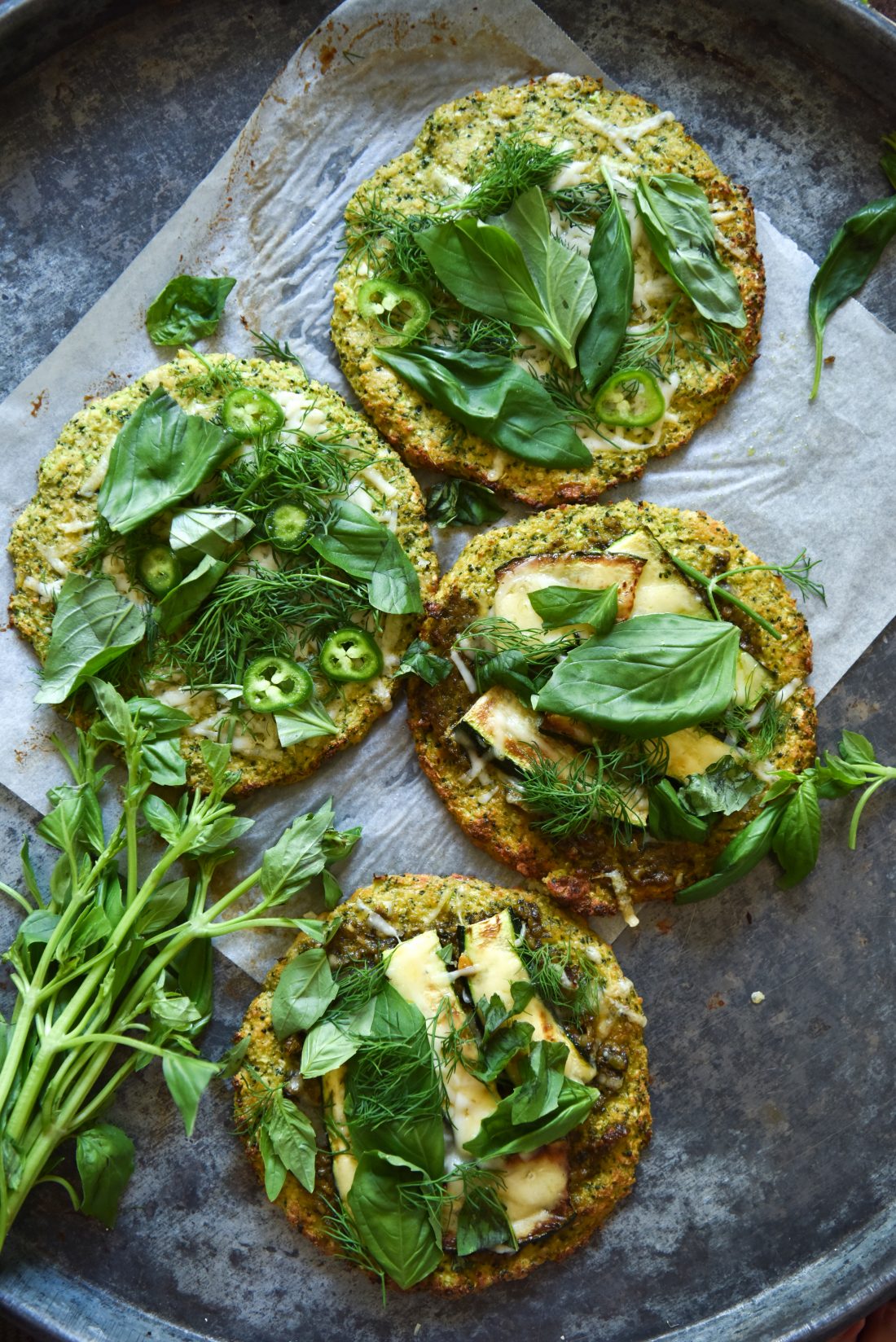 Gluten free broccoli pizza bases - George Eats