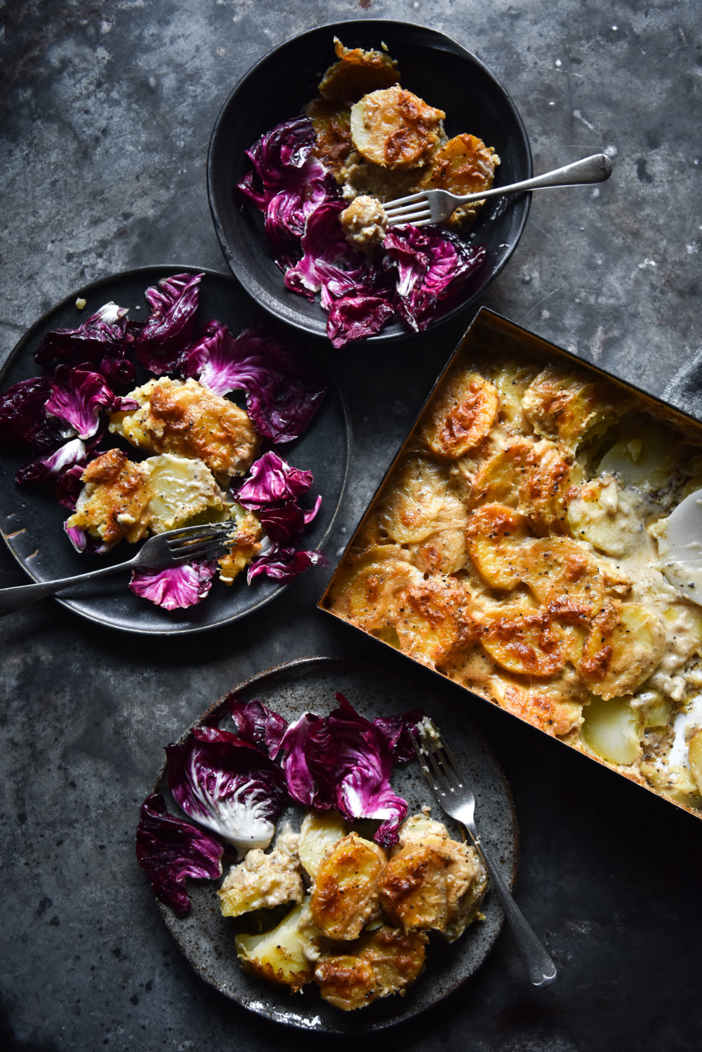 Cacio pepe potato bake (gluten free, FODMAP friendly) - George Eats