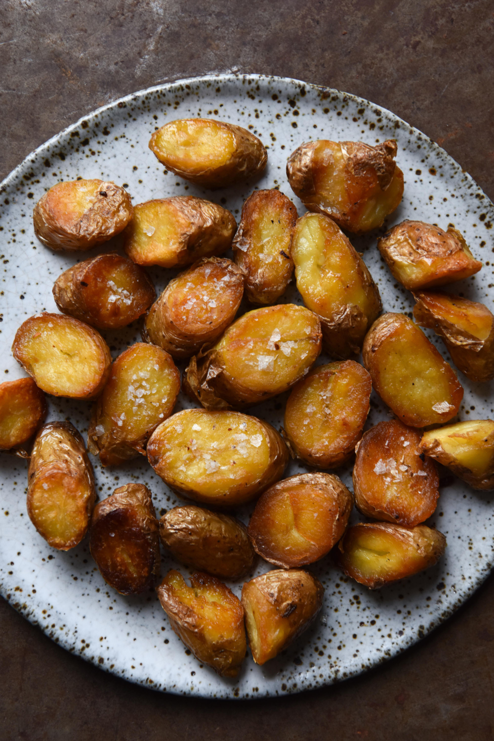 Crispy Kipfler potatoes - George Eats