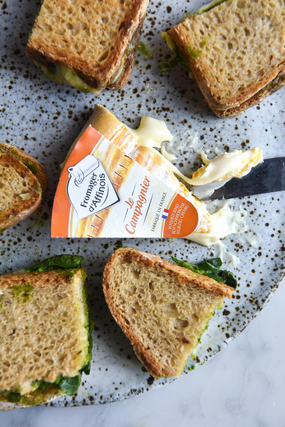 Gluten free sourdough toasties with pesto (FODMAP friendly) - George Eats