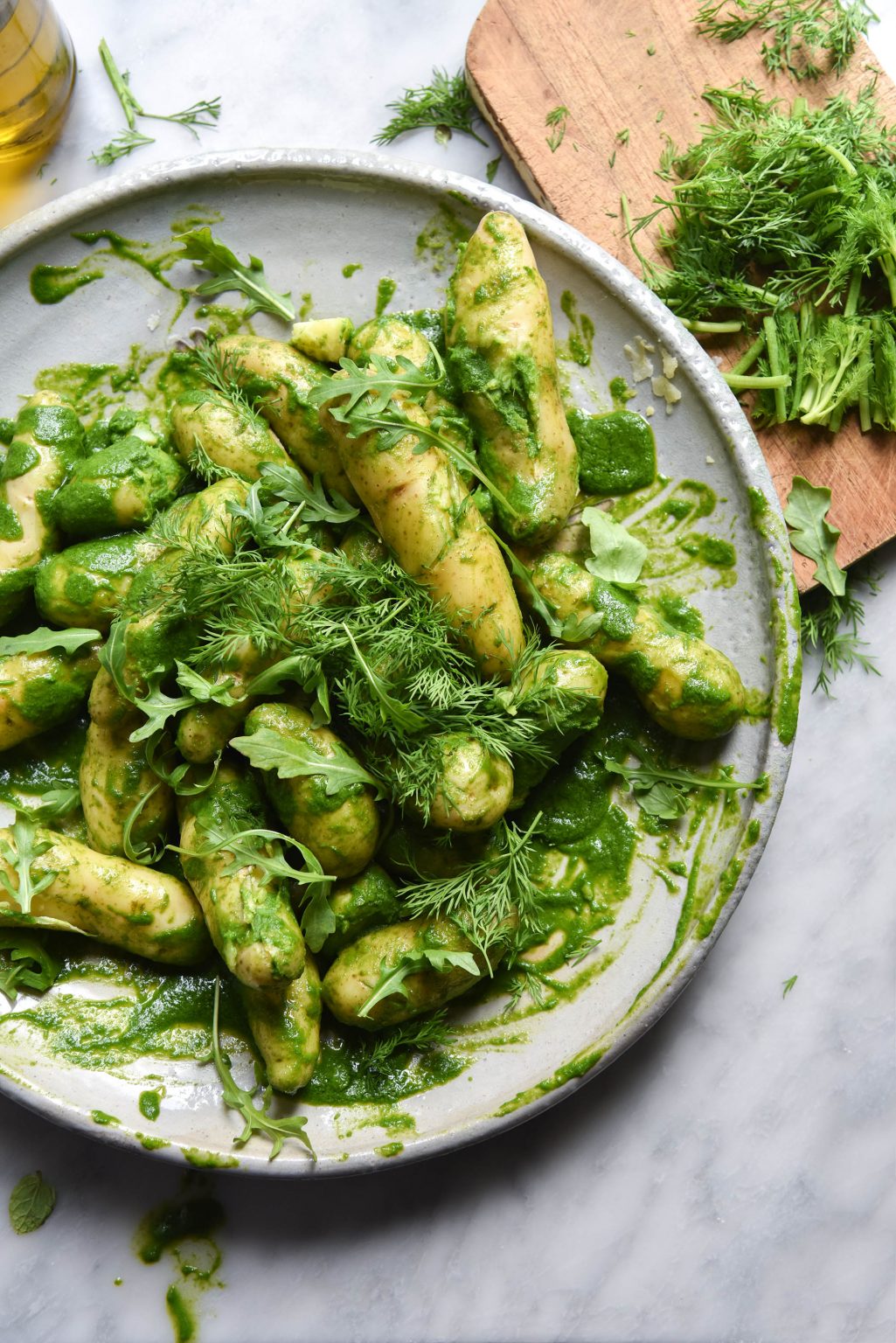 Easy FODMAP friendly potato salad (choose your own adventure) - George Eats