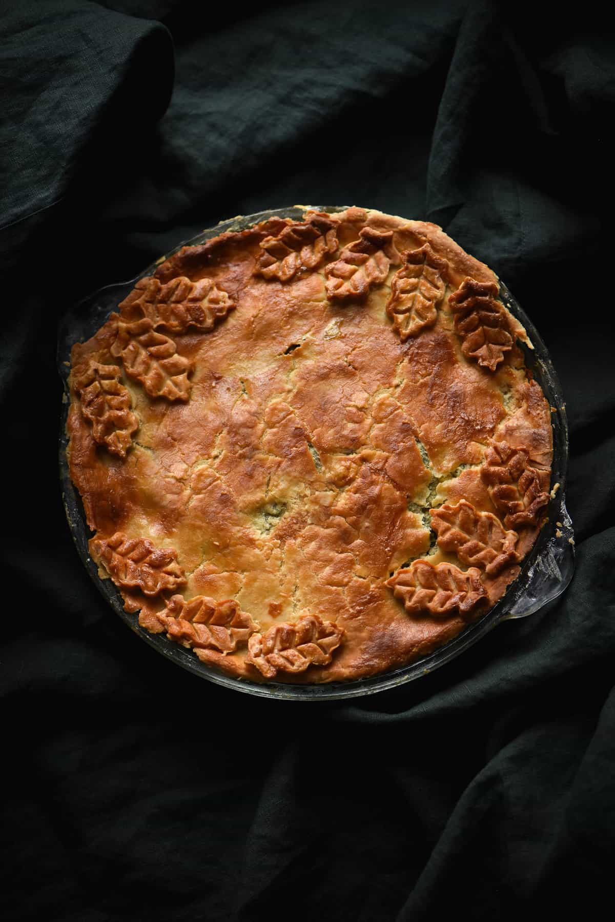 Gluten free greens pie with feta and flaky pastry (FODMAP friendly ...