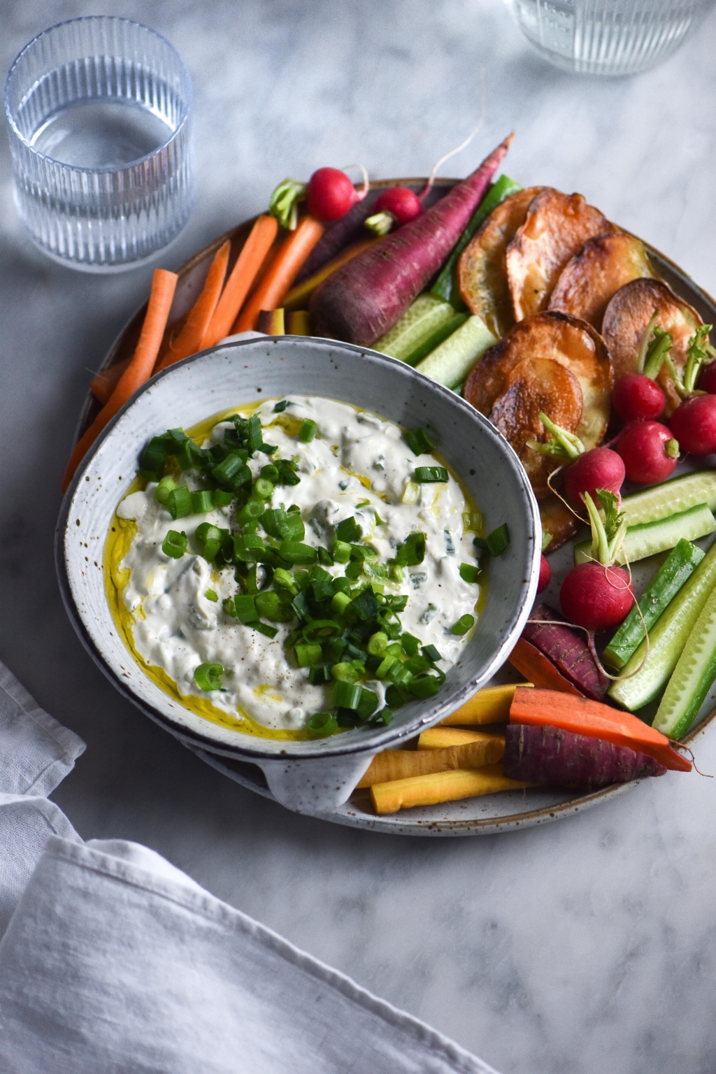 FODMAP-friendly spring onion dip - George Eats