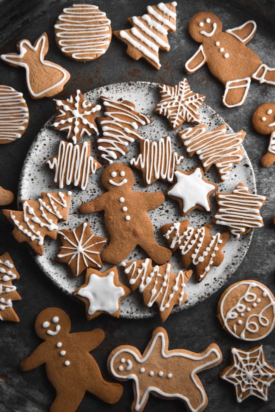 Gluten free gingerbread cookies (egg free) - George Eats