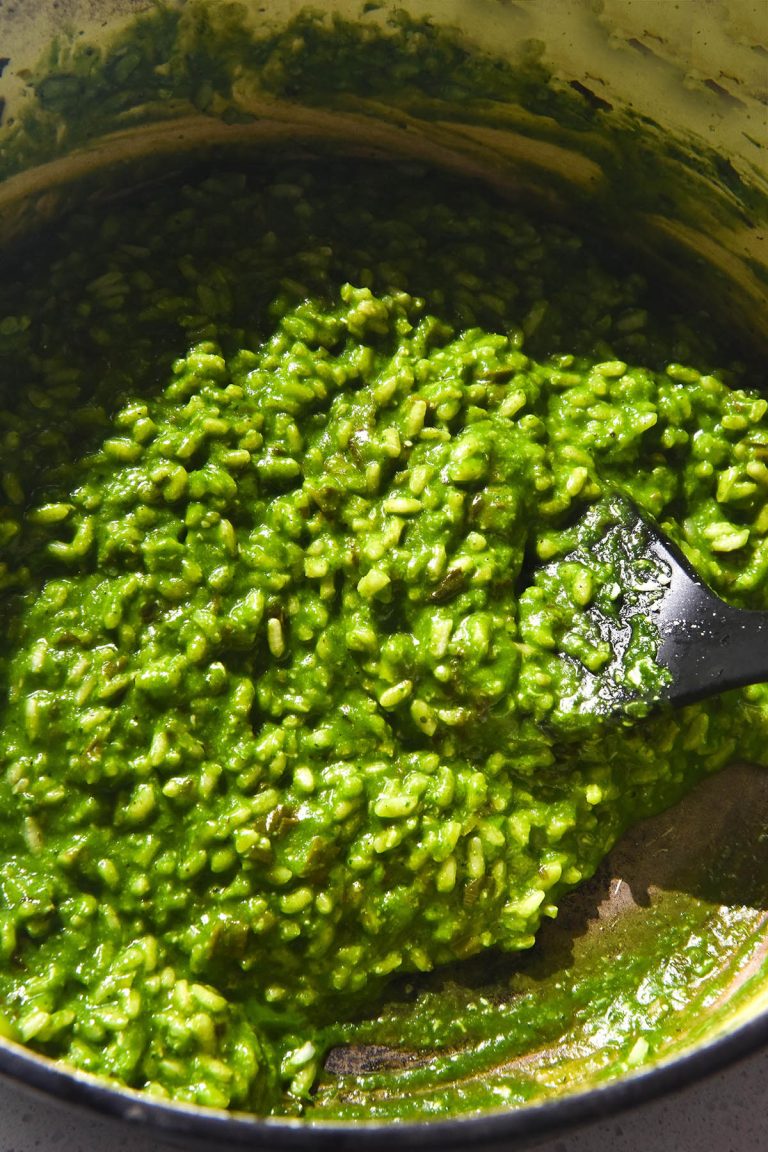 Low FODMAP risotto verde - George Eats