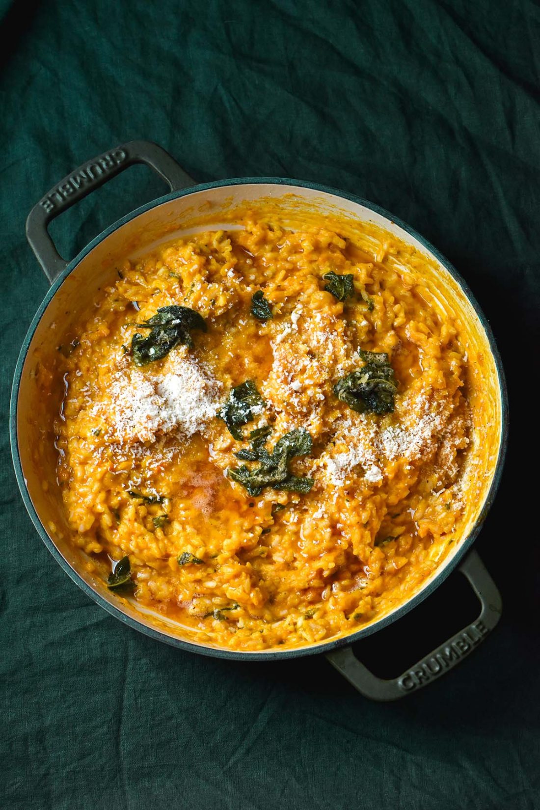 Pumpkin risotto with sage (low FODMAP) - George Eats
