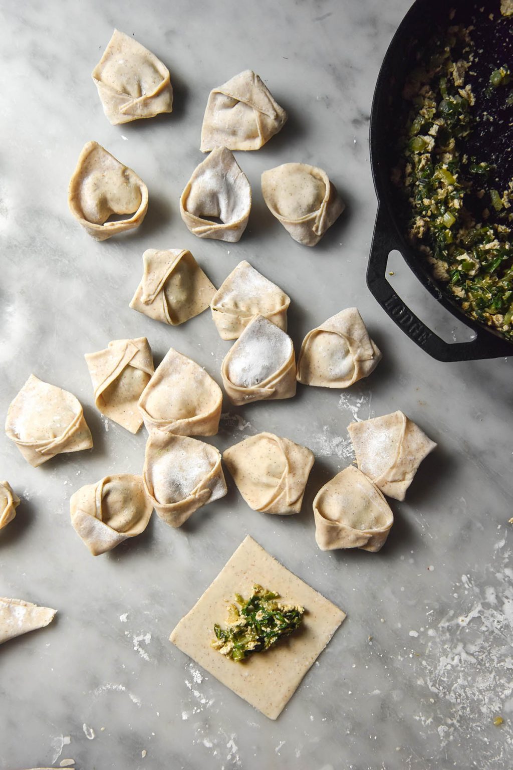Tofu and bok choi dumpling filling (low FODMAP) - George Eats