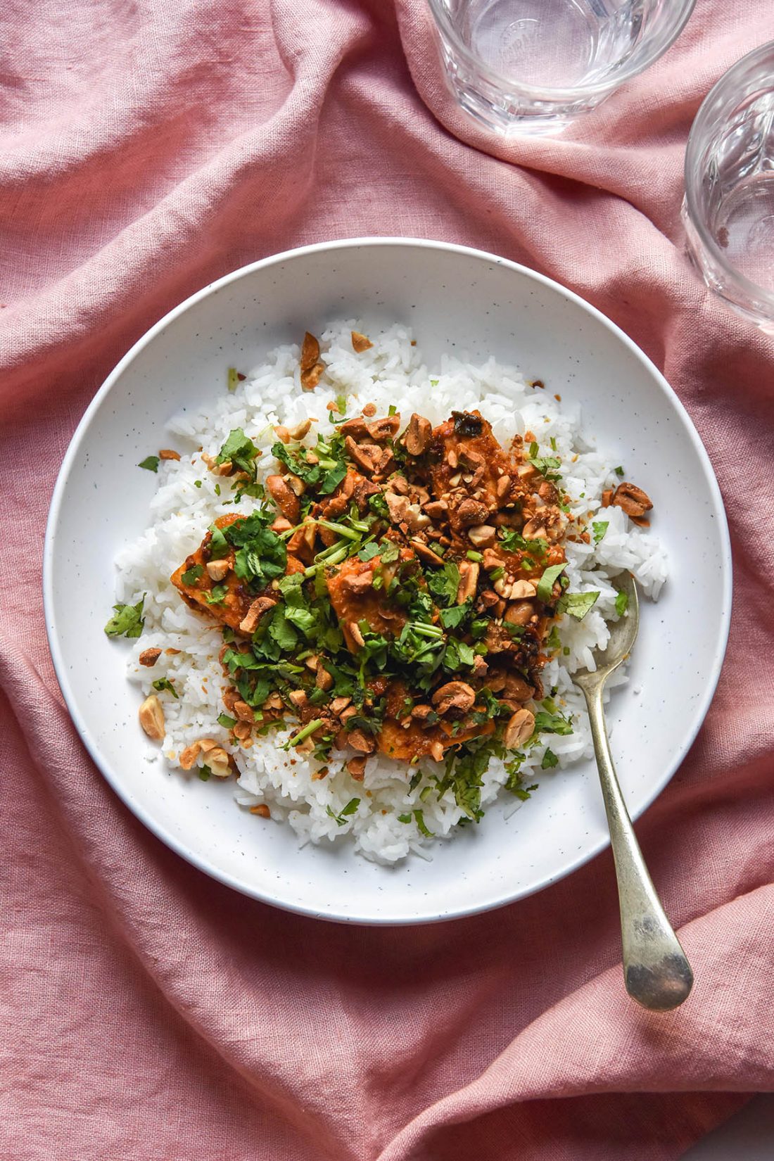 Low FODMAP peanut tofu (vegan) - George Eats