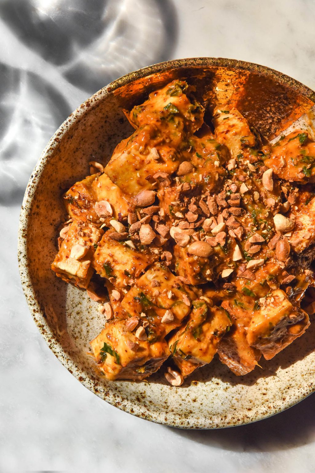 Low FODMAP peanut tofu (vegan) - George Eats