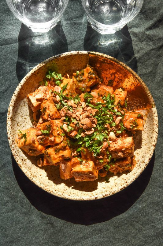 Low FODMAP peanut tofu (vegan) - George Eats