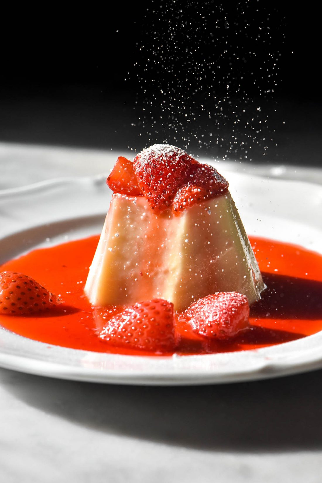 White chocolate panna cotta with agar agar - George Eats