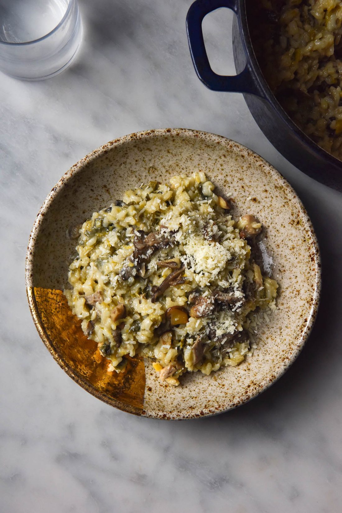 Low FODMAP mushroom leek risotto - George Eats