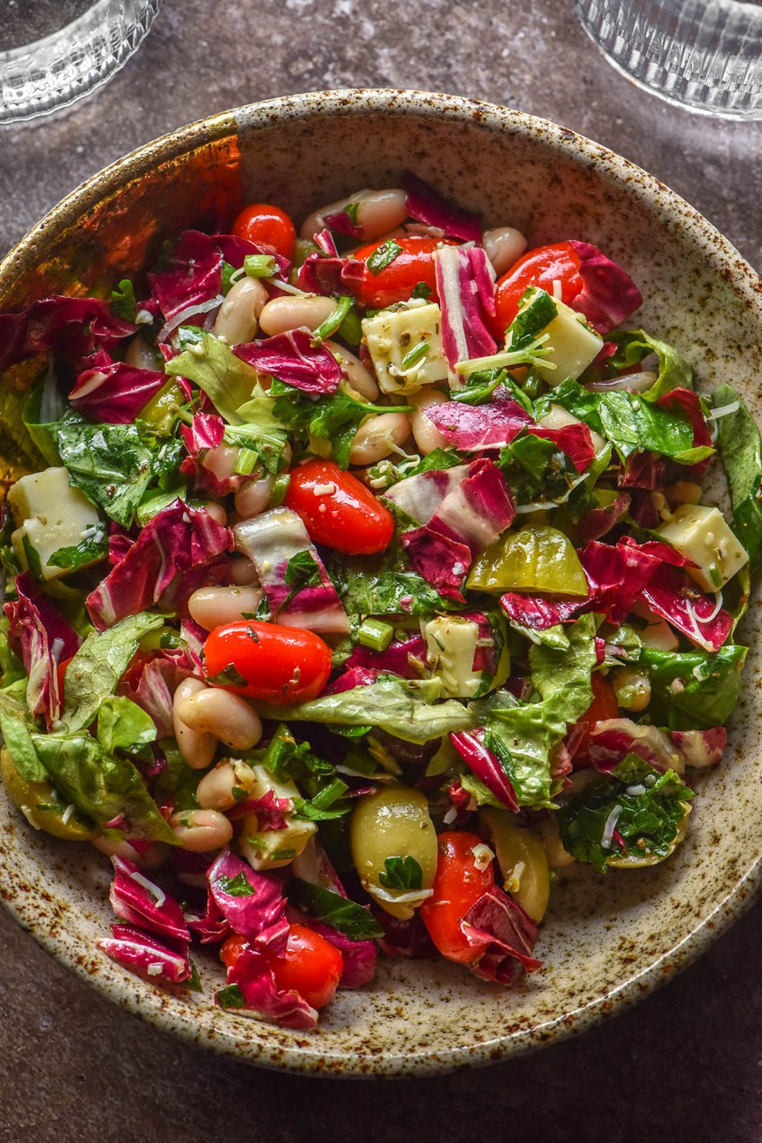 Low FODMAP chopped salad (vegetarian) - George Eats