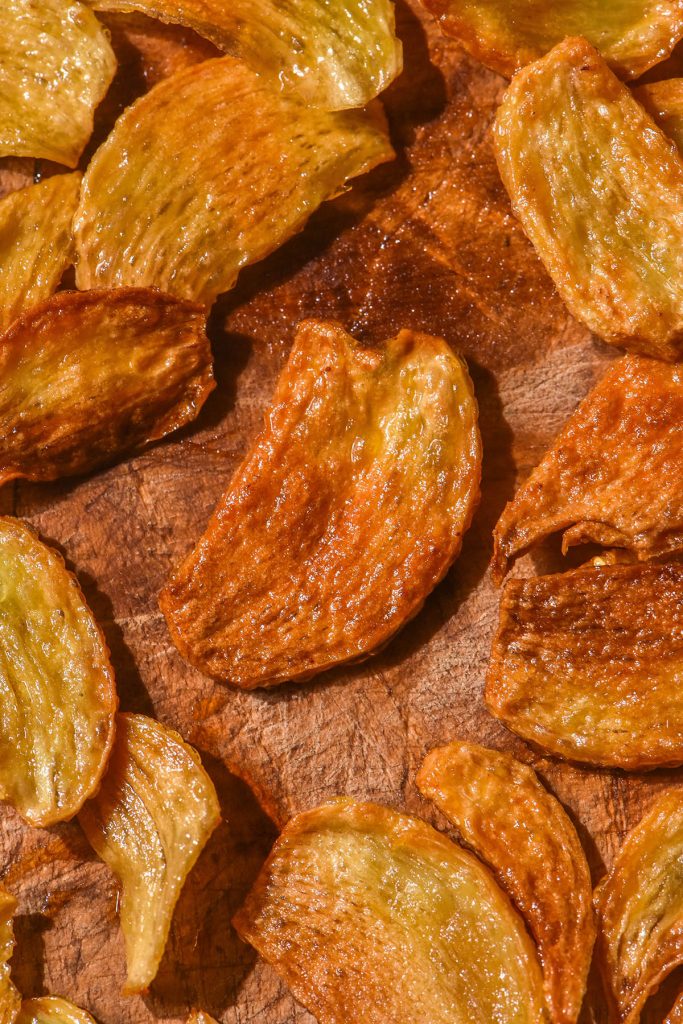 Low FODMAP garlic chips - George Eats