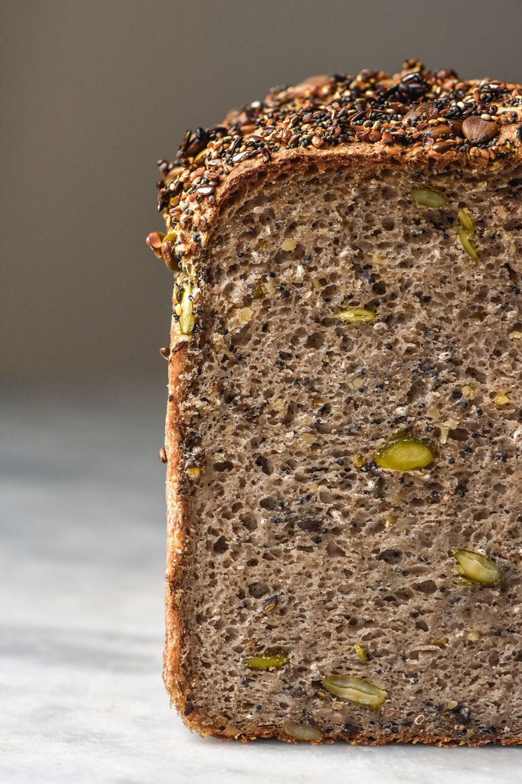 Seeded buckwheat bread (gluten free) - George Eats